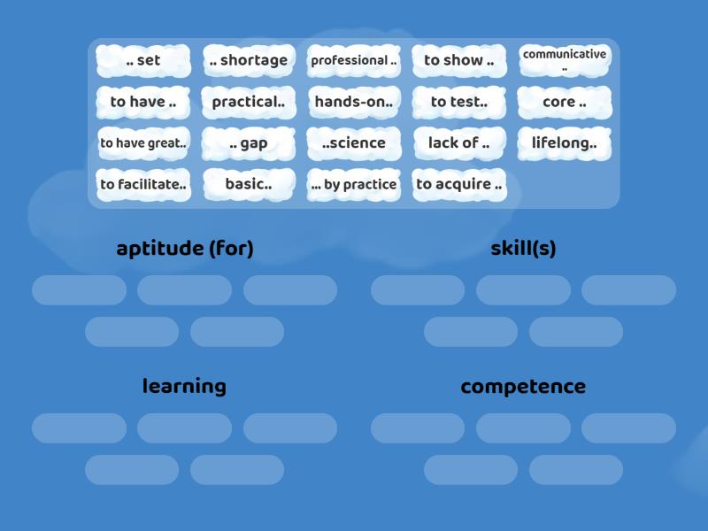 Problems with education (collocation) - Group sort