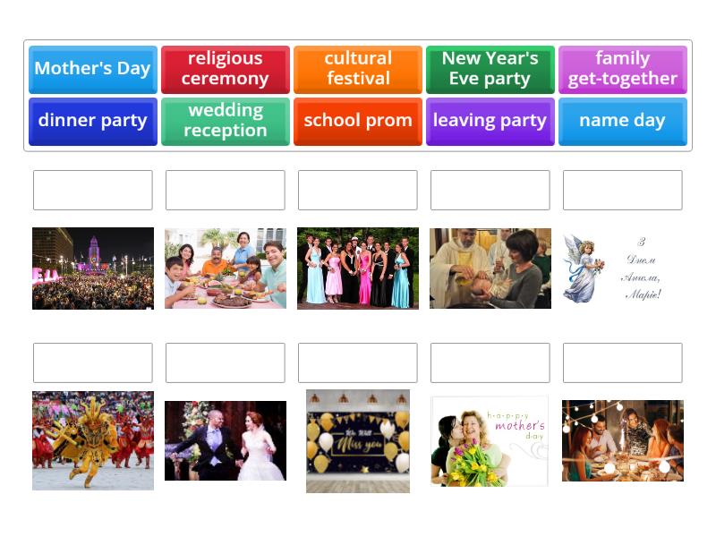 celebration - Match up