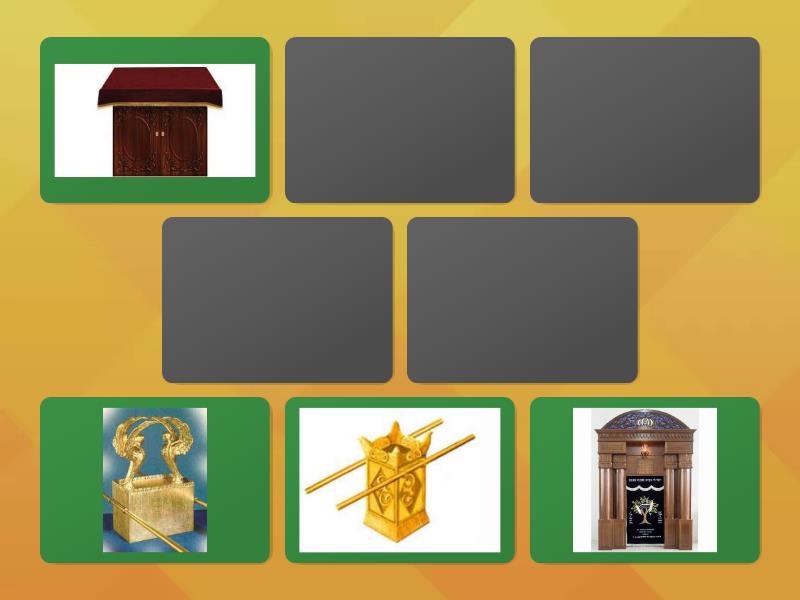Match the similar items in a Shul and the Mishkan. - Matching pairs