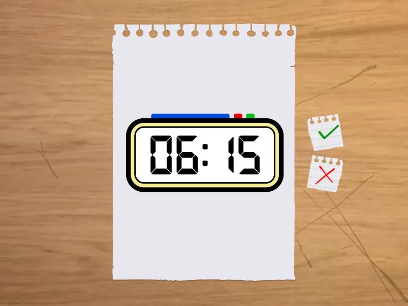 Telling Time Review - Flash cards