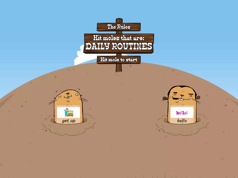 Daily routines - Whack-a-mole