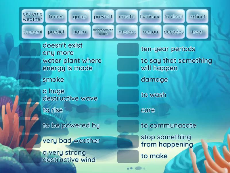 OS1 7a pre-teach vocabulary - Match up
