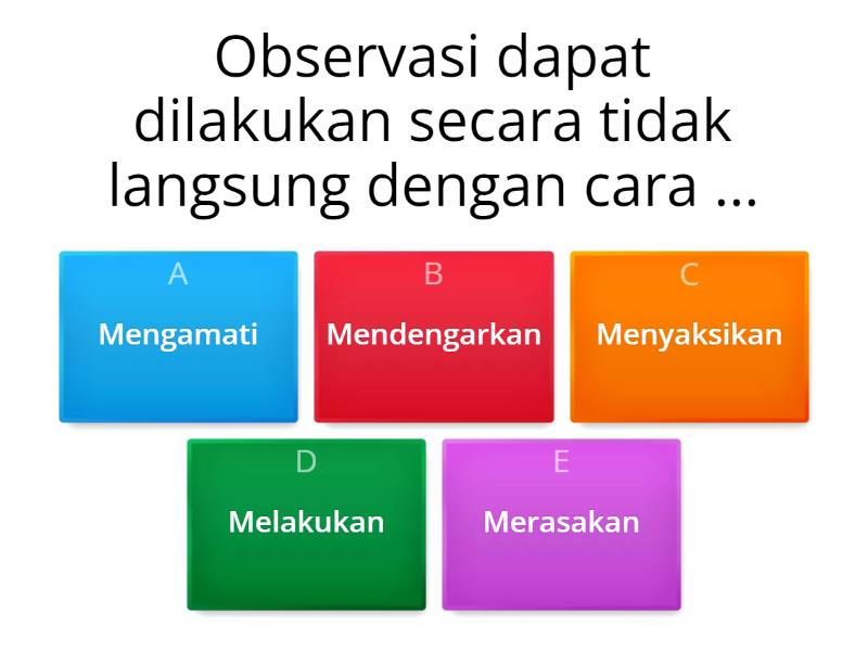 Soal Pilihan Ganda Teks Laporan Hasil Observasi - Quiz