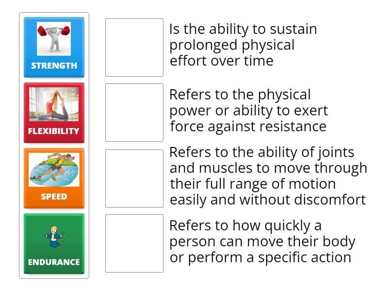 PHYSICAL QUALITIES - Match up