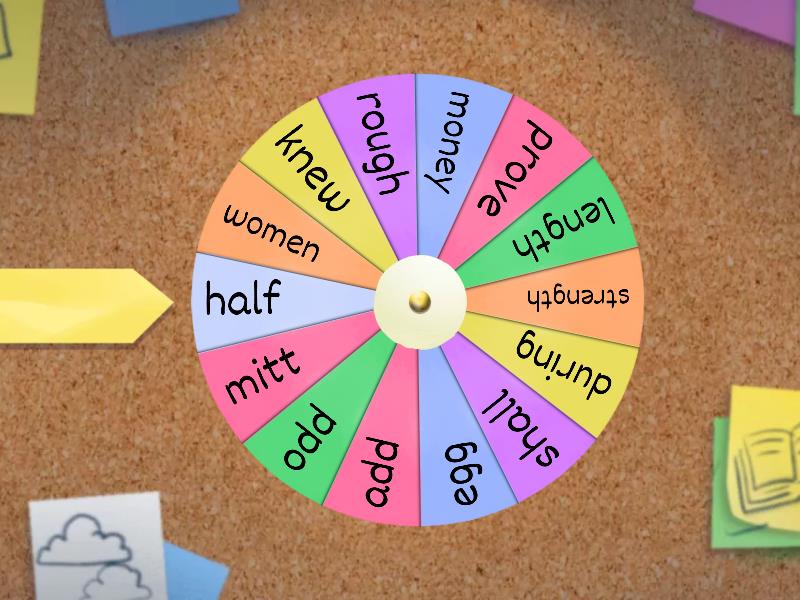 6.1 Sight Word Wheel - Spin the wheel