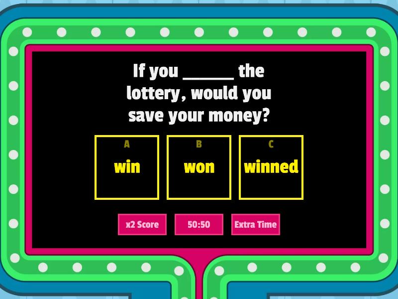 Second conditional quiz - Gameshow quiz