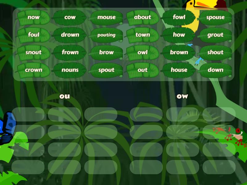 Sorting ou and ow - Group sort