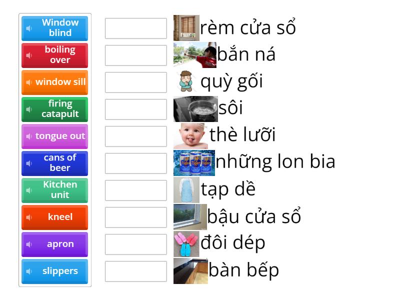 Starter- speaking skill - Match up