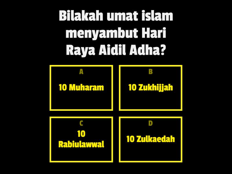 Kuiz Sempena Hari Raya Aidilfitri - Quiz