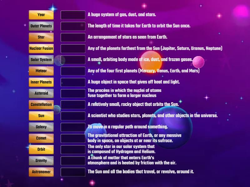 Patterns of Earth and Sky - Match up