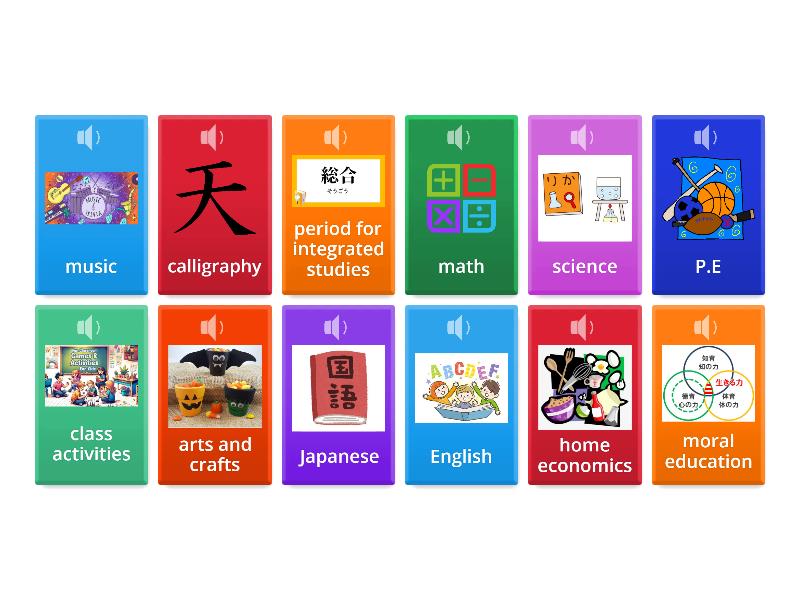 Subjects - Flip tiles