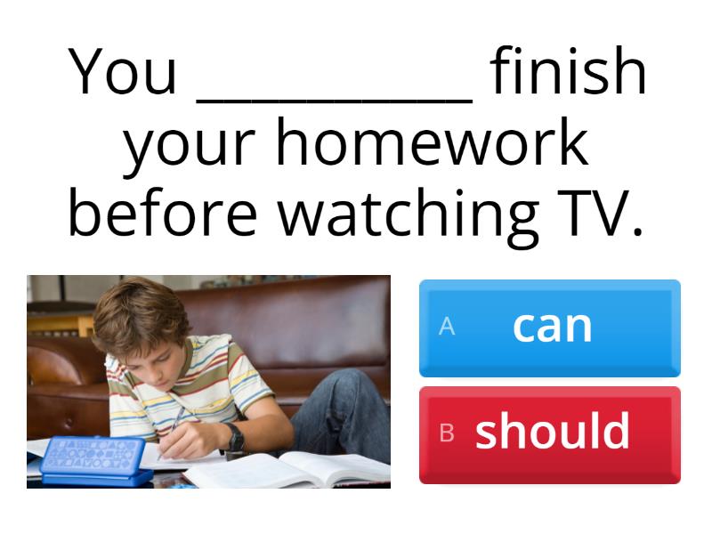 Can vs. should - Quiz
