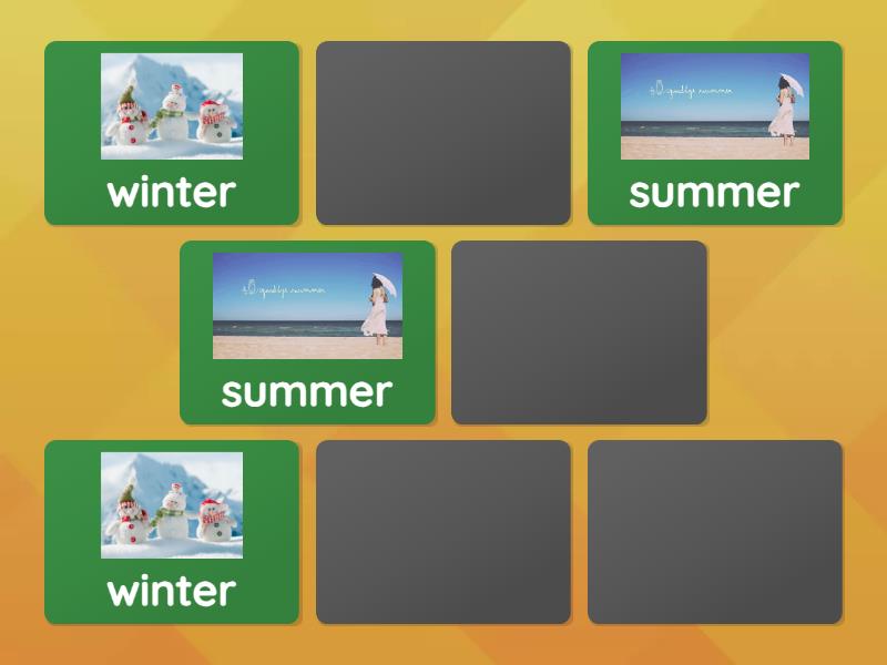 4 seasons - Matching pairs