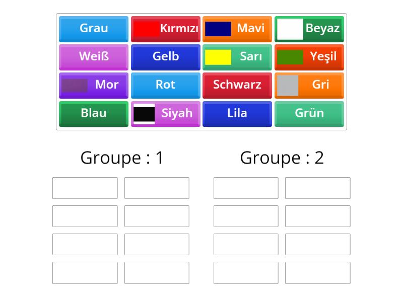 Farben - Group sort