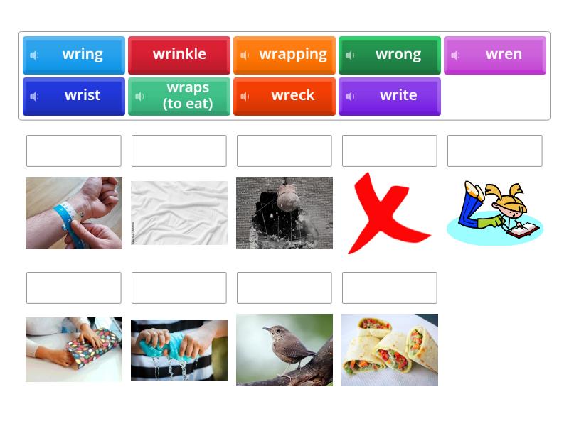 wr consonant digraph word match - المطابقة