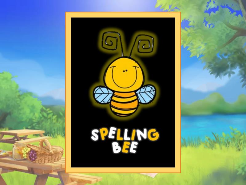 SPELLING BEE 1ST GRADE - Flash cards