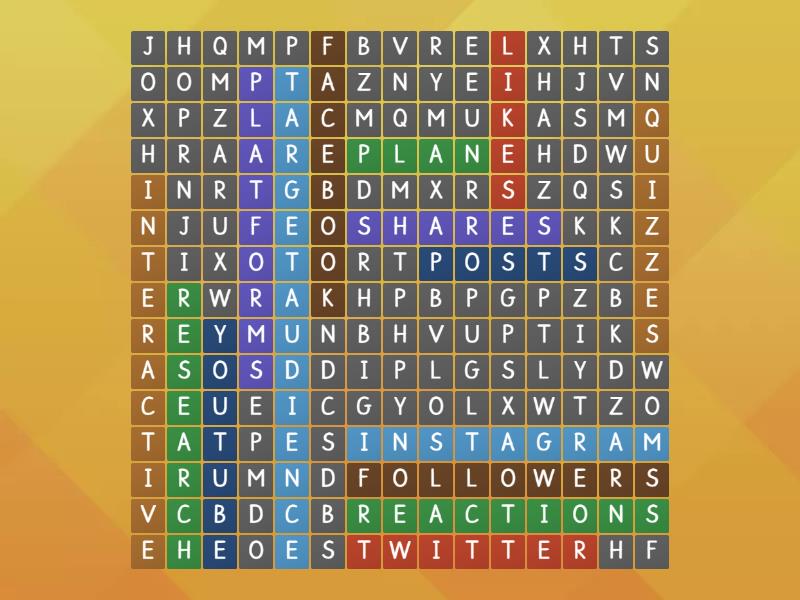 Social Media Plan Starter - Wordsearch