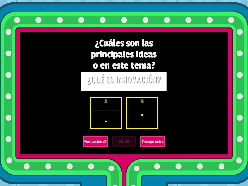 preguntas de reflexion - Gameshow quiz