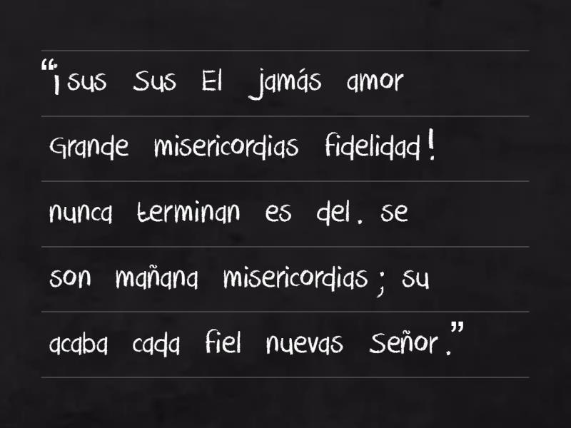 Leccion 22 Versiculo - Unjumble