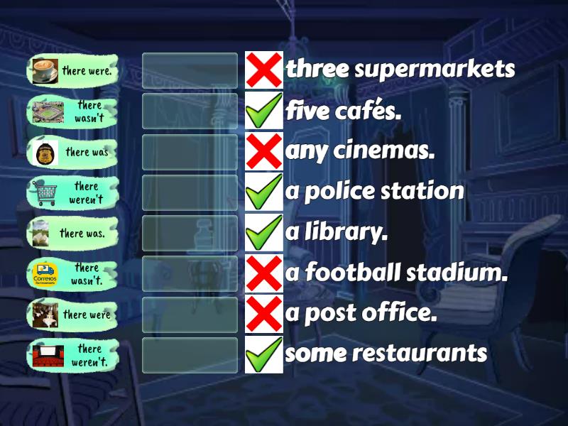 There was / There were - Match up