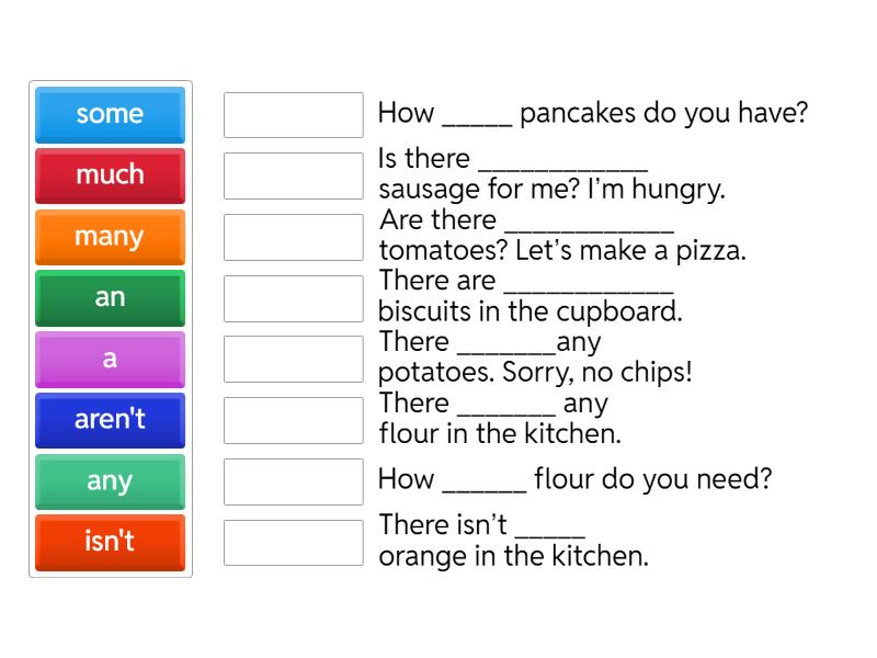 Quantifiers - Match up