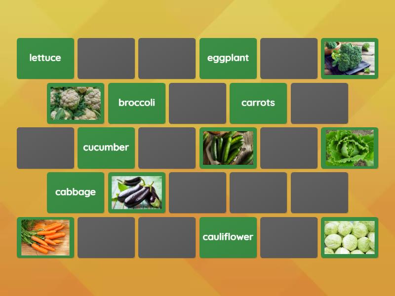 A1.10 | Vegetables - Matching pairs