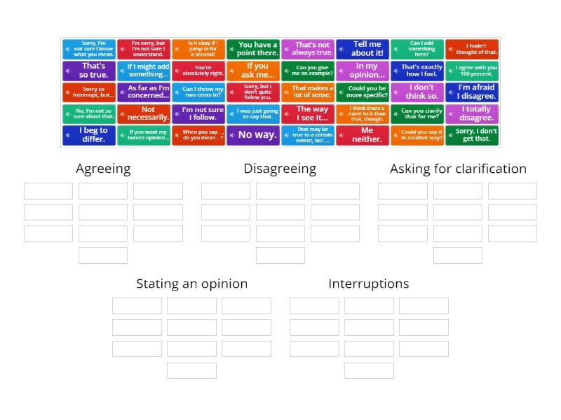 RESPONDING TO ARGUMENTS - Group sort