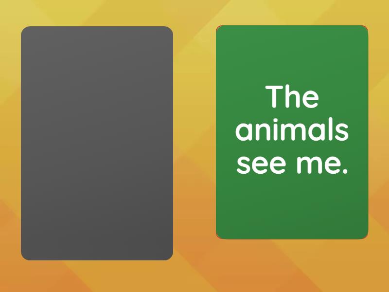 Sight word: "See"_I see the animals - Speaking cards