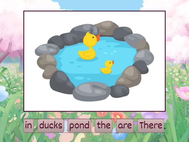 order prepositions nature - Unjumble