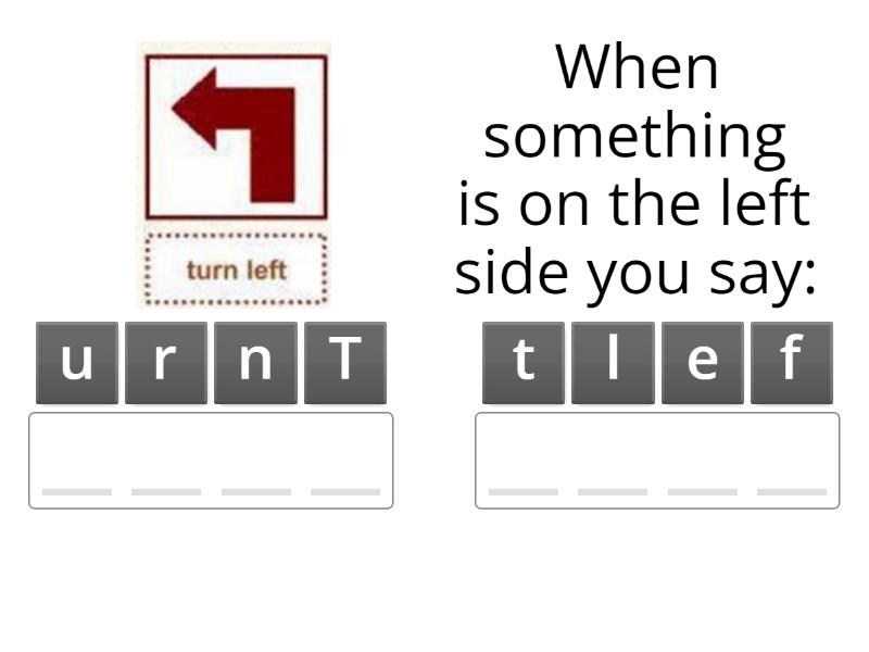 Giving directions -lesson 2 - Anagrama
