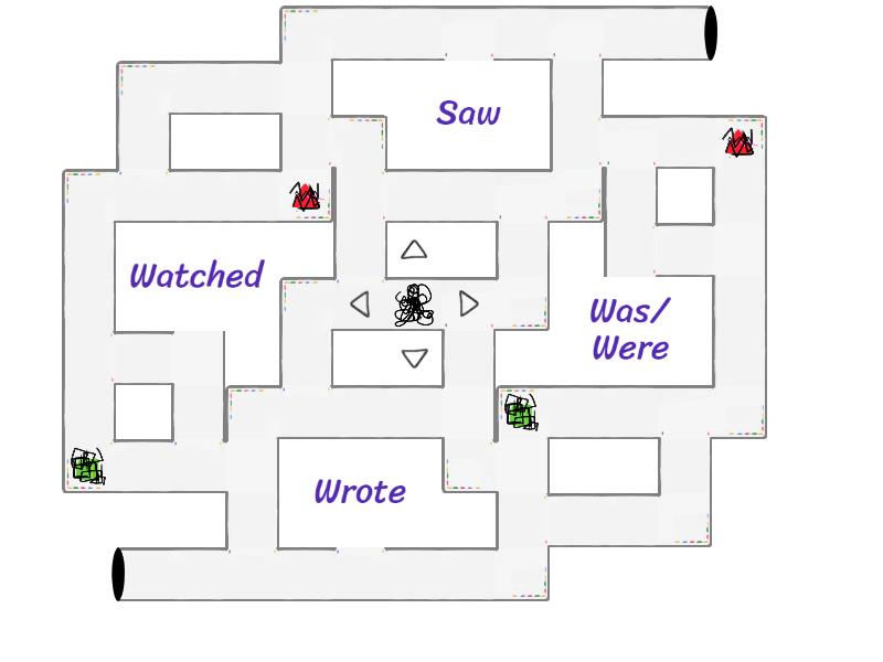 Past Simple (verbs) maze - Maze chase