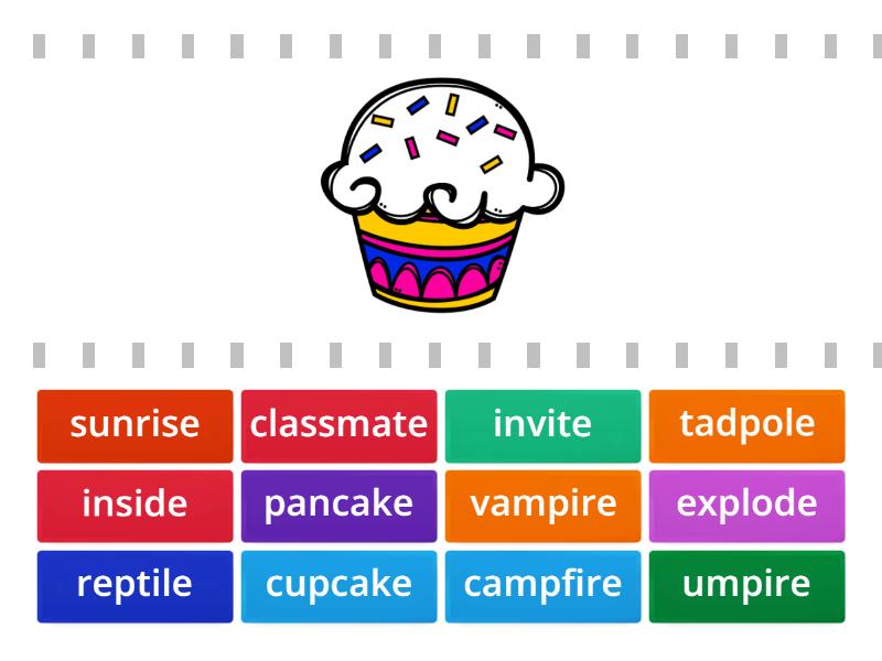 Two-Syllable Words with Magic e - Find the match