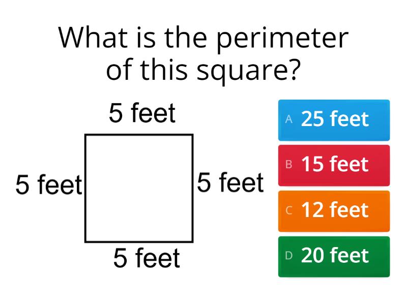 Perimeter 3th grade bibb - Quiz