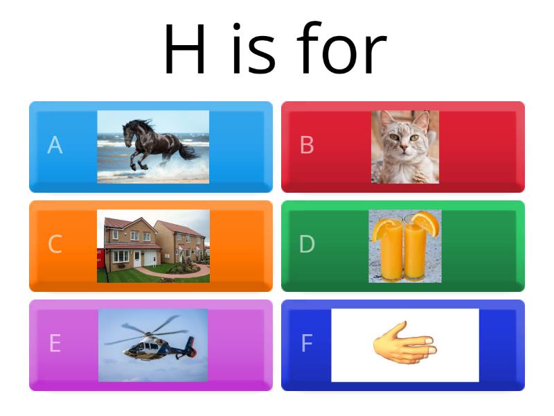 letter H game - Quiz