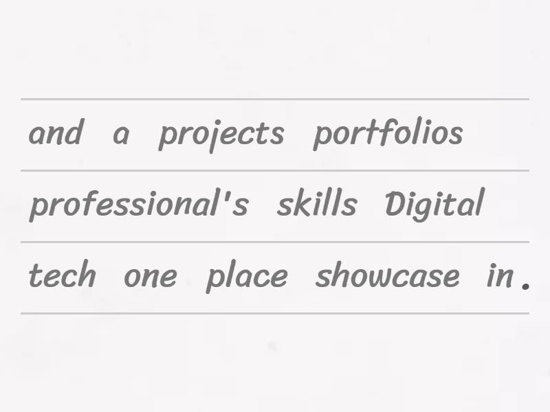 Digital Portfolios for Tech Professionals - Unjumble