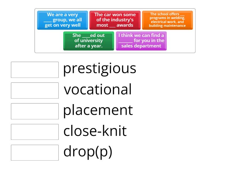 Gateway B2 unit 1 (workbook p.5) - Match up