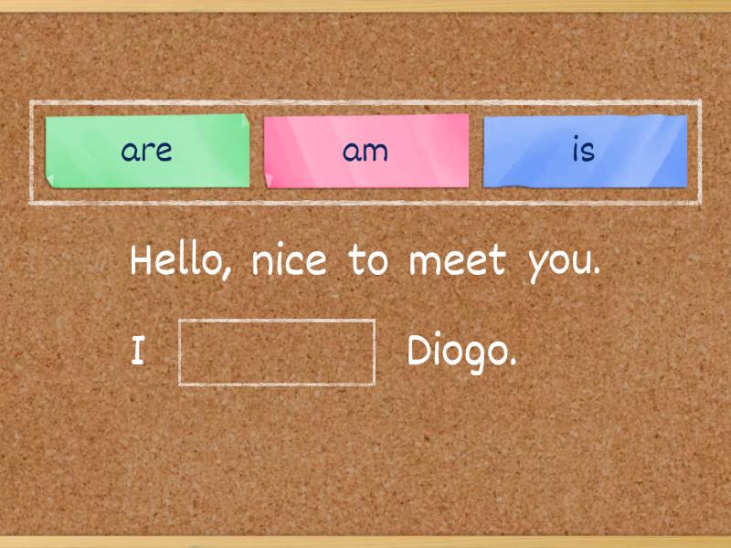 Verb to be Statements - Complete the sentence