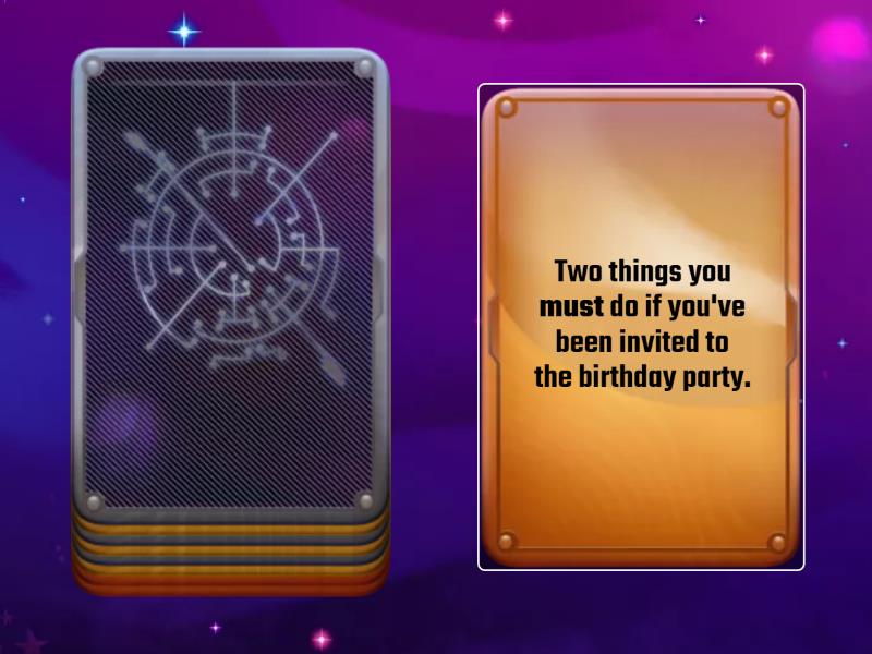 7C - must, have to, don't have to, mustn't - Speaking cards