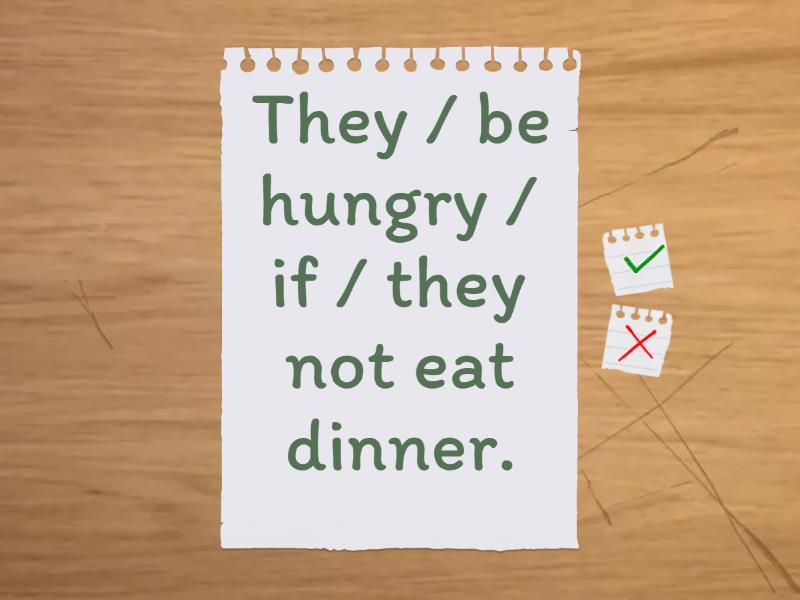 First conditional - Flash cards