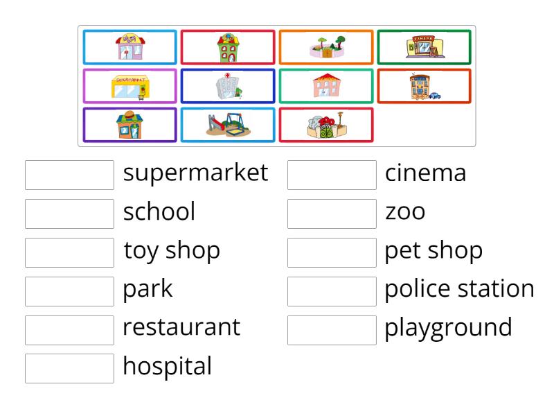 Smart Junior 2 Unit 6 Town - Match up