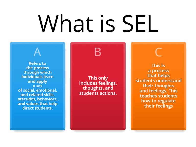 Social Emotional Learning (SEL) - Quiz