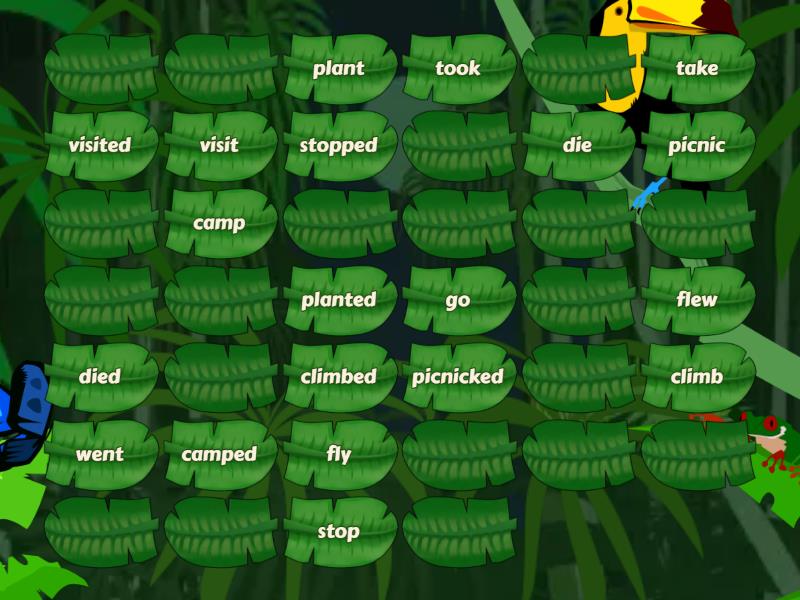 regular/irregular verbs(B2U5) - Matching pairs