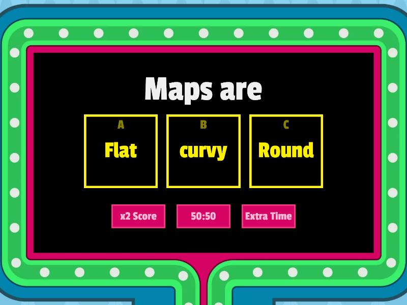 Maps, Map keys, and Directions. - Gameshow quiz