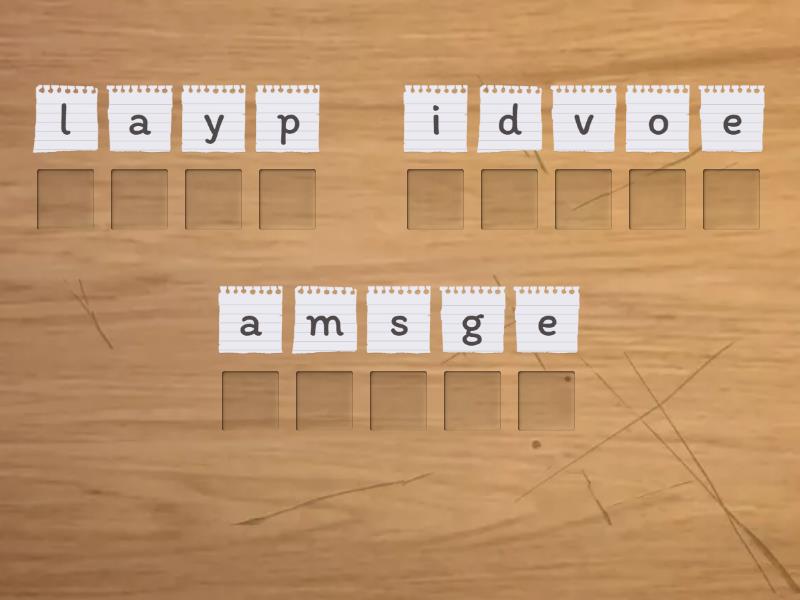 FREETIME ACTIVITIES - Anagrama