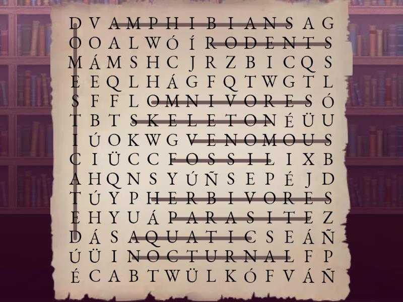 Animal kingdom - Wordsearch