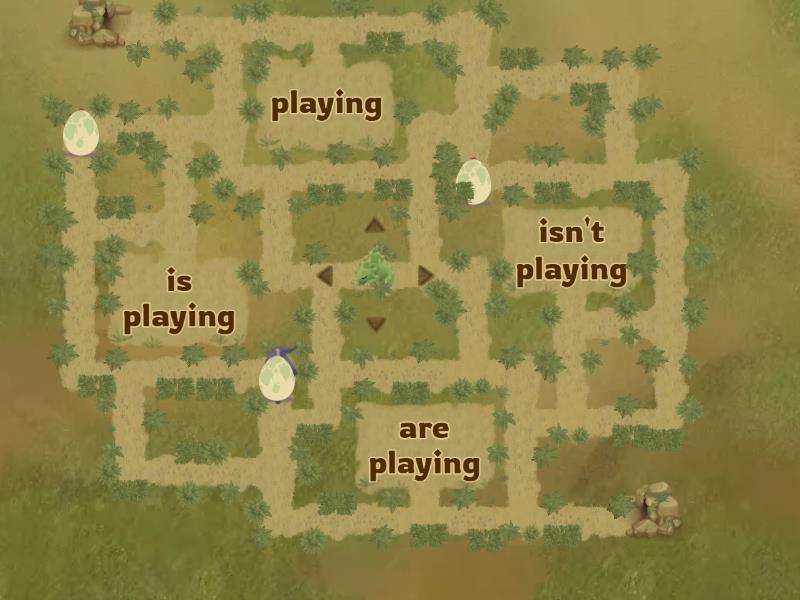 Present continuous - Maze chase