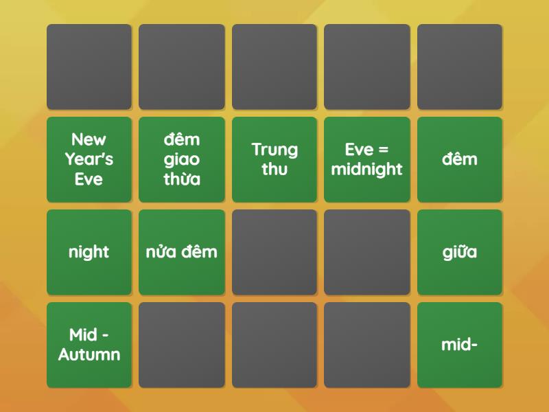 talent D - midterm test 1 - Matching pairs