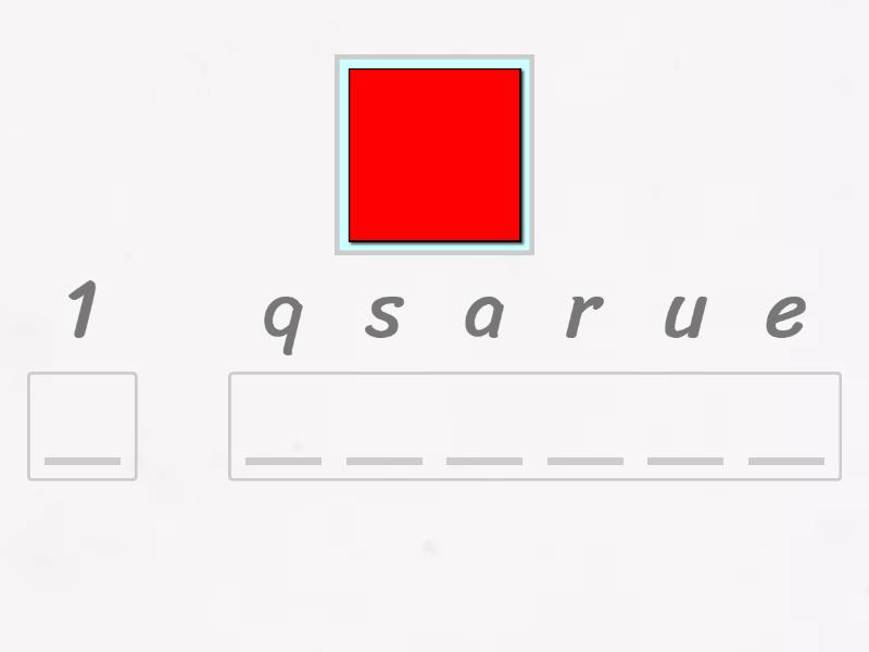 Numbers with shapes - Anagram