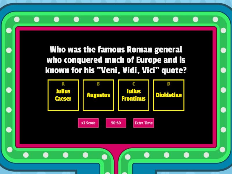 History of Europe - Gameshow quiz