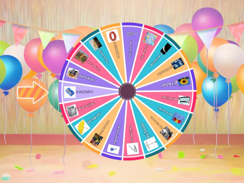 Bingo palabras compuestas - Spin the wheel